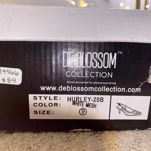 De Blossom Collection | Shoes | Nwt Mesh Gem Embellished Sling Back ...